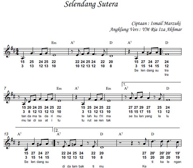 Selendang Sutra – RIA Music Store