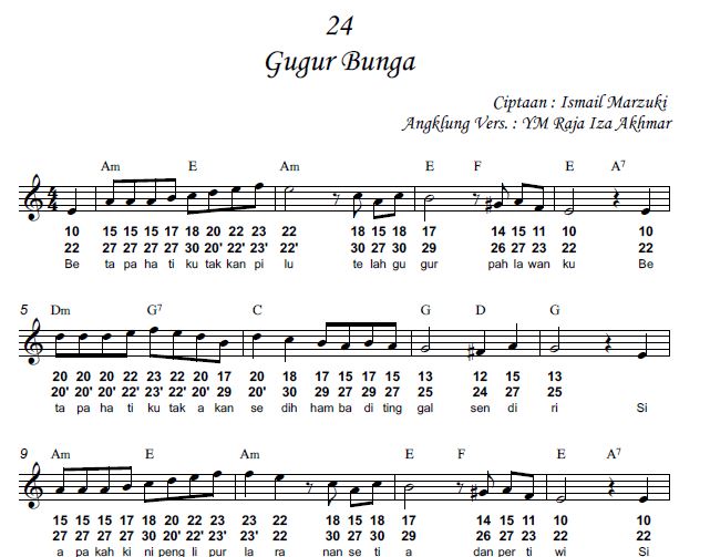 Gugur Bunga – RIA Music Store