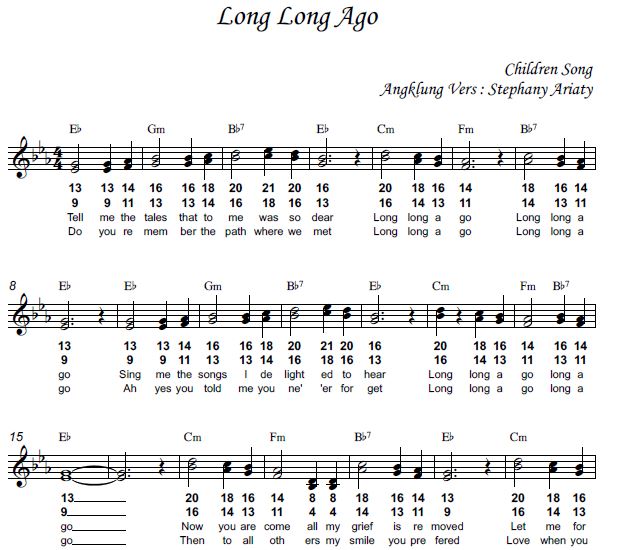 Long Long Ago – RIA Music Store