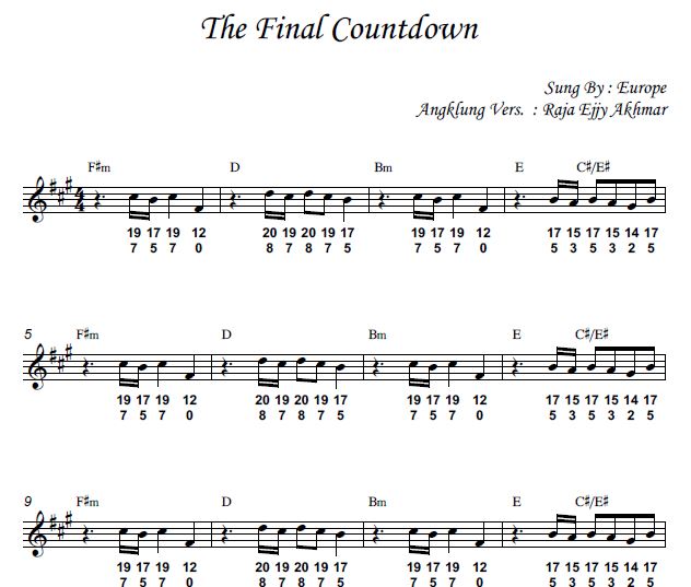 The Final Countdown – RIA Music Store