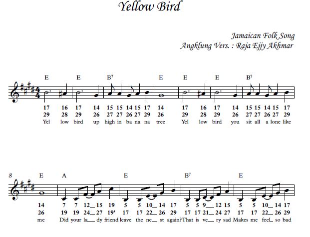 Yellow Bird – RIA Music Store
