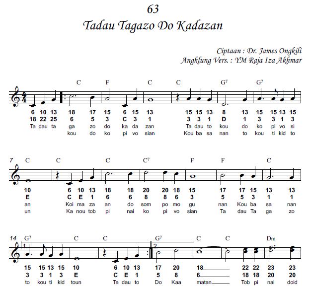 Tadau Tagazo Do Kaamatan – RIA Music Store