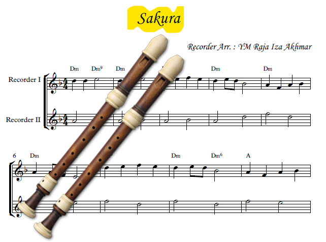 Sakura (Recorder in 2 parts) – RIA Music Store