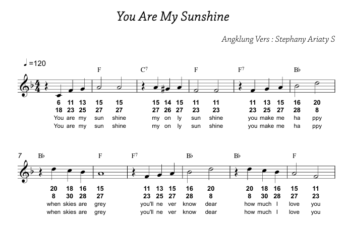 You Are My Sunshine – RIA Music Store